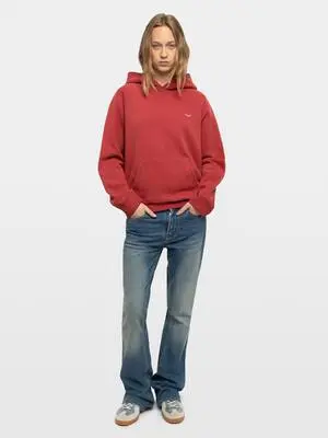 Zadig&Voltaire Georgy Sweatshirt With Wings And Rhinestone Lips