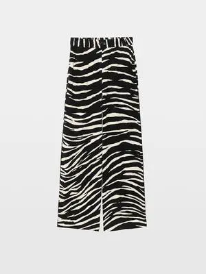 Zadig&Voltaire Zebra Print Pajama-style Pants