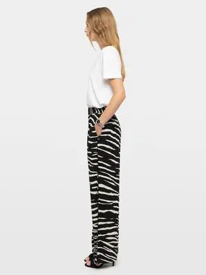 Zadig&Voltaire Zebra Print Pajama-style Pants