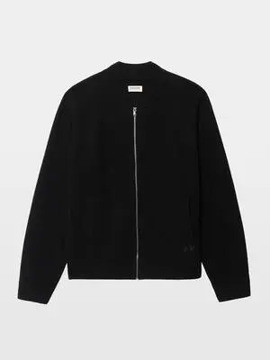 Zadig&Voltaire Gweno Wool & Cashmere Zip-up Cardigan - Black