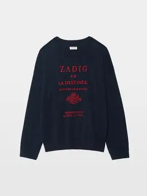 Zadig&Voltaire Marko Wool Cashmere Crew Neck Sweater