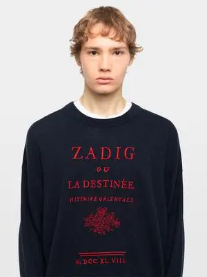 Zadig&Voltaire Marko Wool Cashmere Crew Neck Sweater