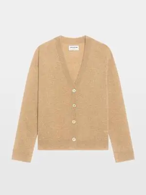 Zadig&Voltaire Mirkaz Cashmere Cardigan - Camel
