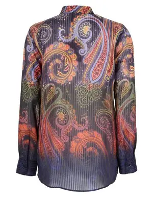 Etro Camicia Con Stampa Paisley