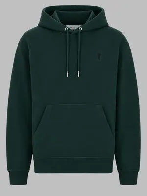 AMI Paris Felpa Con Logo E Cappuccio