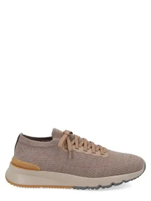 Brunello Cucinelli Wool Knit Sneakers
