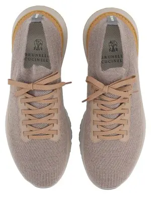 Brunello Cucinelli Wool Knit Sneakers