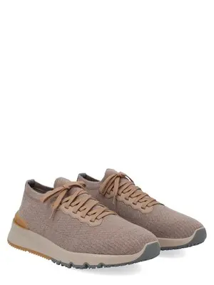 Brunello Cucinelli Wool Knit Sneakers