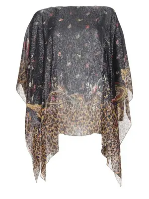 Etro Top Poncho Con Stampa - Multicolour