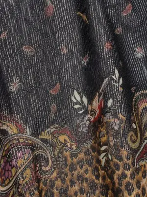 Etro Top Poncho Con Stampa