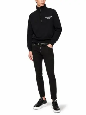 Dsquared2 Felpa Con Zip Corta
