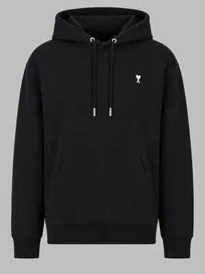 AMI Paris Felpa Con Logo E Cappuccio