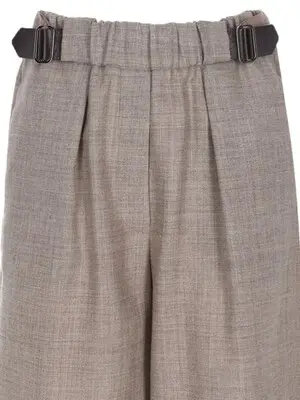ALYSI Shorts In Misto Lana E Lino