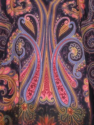 Etro Top Poncho Con Stampa