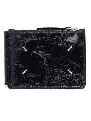 MAISON MARGIELA Portafoglio A Pinza " Four Stitches - Blue