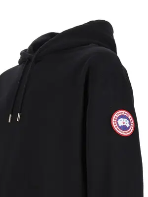 Canada Goose Felpa Con Patch Logo E Cappuccio