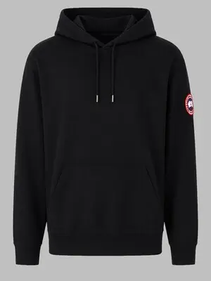 Canada Goose Felpa Con Patch Logo E Cappuccio