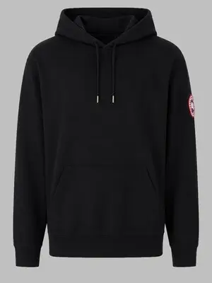 Canada Goose Logo Patch Hooded Sweatshirt