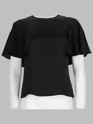 Michael Kors Blusa In Raso Con Maniche A Mantella