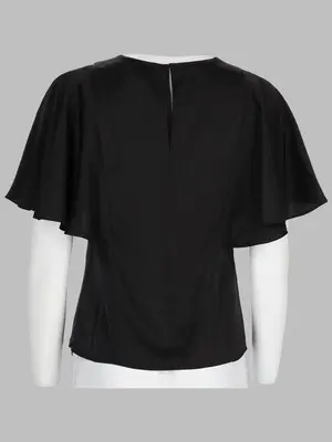 Michael Kors Blusa In Raso Con Maniche A Mantella