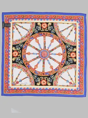 Dolce & Gabbana Foulard In Twill Di Seta