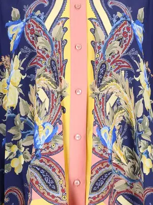 Etro Camicia Asimmetrica Con Stampa Paisley