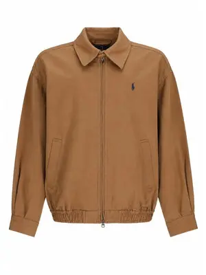 Polo Ralph Lauren Zip-up Bomber Jacket With Logo Detail