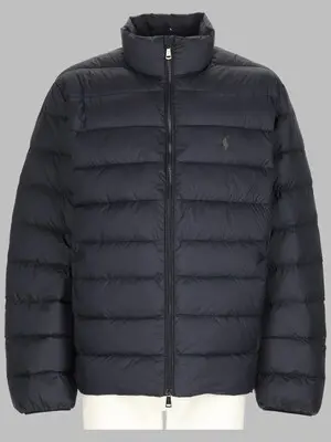 Polo Ralph Lauren Quilted Down Puffer Jacket With Stand Collar