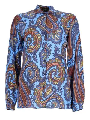 Etro Camicia Con Stampa Paisley - Multicolour