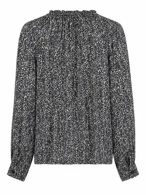 Michael Kors Blusa In Georgette Con Stampa Metallizzata