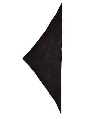 ALYSI Sciarpa Triangolare In Maglia - Brown