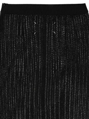 MAISON MARGIELA Ribbed Knit Midi Skirt