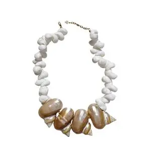 OHSUN Neutrals / Moorea Shell Necklace - White