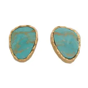 CHRISTINA GREENE Stud Earrings In Turquoise - Blue