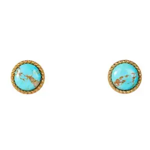 CHRISTINA GREENE Southwestern Stud In Turquoise - Blue