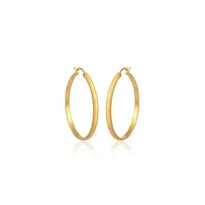 CHRISTINA GREENE Matte Hoop Earrings - Blue