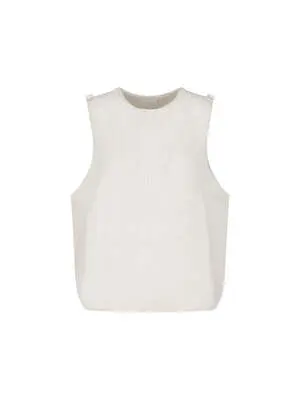 PAMPA THE BRAND Sleeveless Knit Sweater Vest