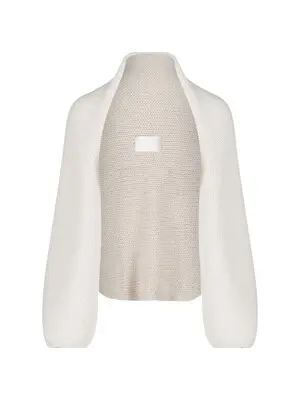 PAMPA THE BRAND Open Front Knit Cardigan