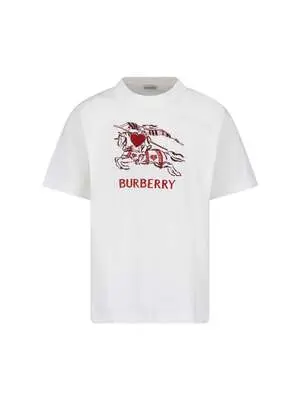 Burberry Graphic Cotton T-shirt - White