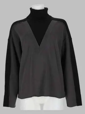 MAISON MARGIELA Wool Turtleneck V-neck Sweater