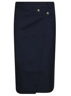 Pinko Marzemino Diagonale Mini Skirt