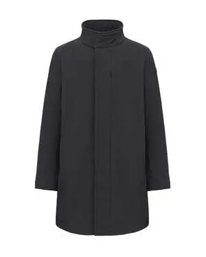 COLMAR Technical Stand Collar Long Coat - Black