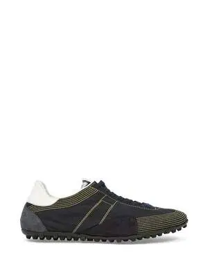 MAISON MARGIELA MAISON MARGIELA Cotton Sneakers With Suede Accents Blu