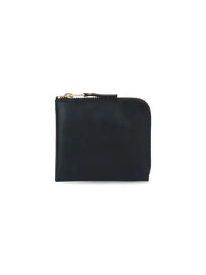 Comme Des Garçons Leather Zip-around Wallet - Black