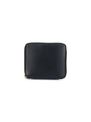 Comme Des Garçons Leather Zip-around Wallet - Black