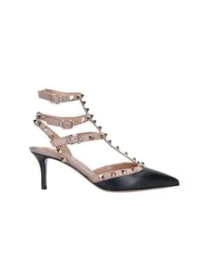 Valentino Garavani Pointed Toe Studded Slingback Pumps
