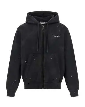 Carhartt Work In Progress Paint-splatter Zip Hoodie