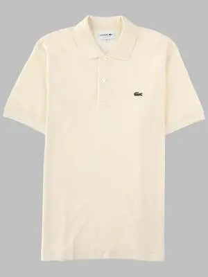 Lacoste Cotton Polo Shirt With Logo - Ivory