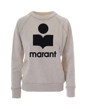 MARANT ETOILE Logo" Crewneck Sweatshirt - Ecru