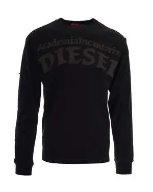 DIESEL® Graphic Long-sleeve T-shirt - Off/black